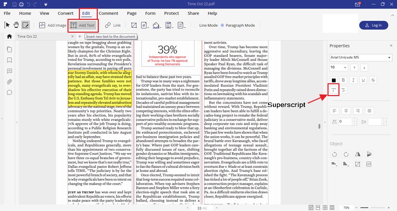 How to Insert Superscript in PowerPoint