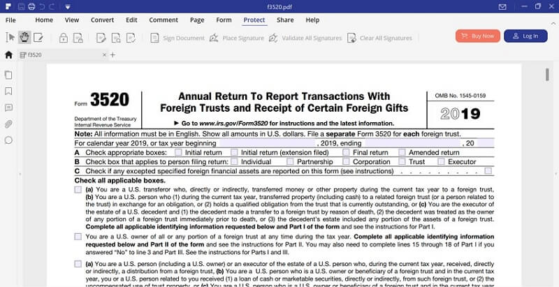 IRS Form 3520: Instructions to Fill it Right in 2020