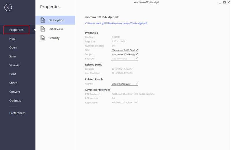 How To Remove Metadata From PDF Wondershare PDFelement