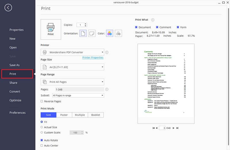 How To Print Booklet In PDF For Windows Wondershare PDFelement