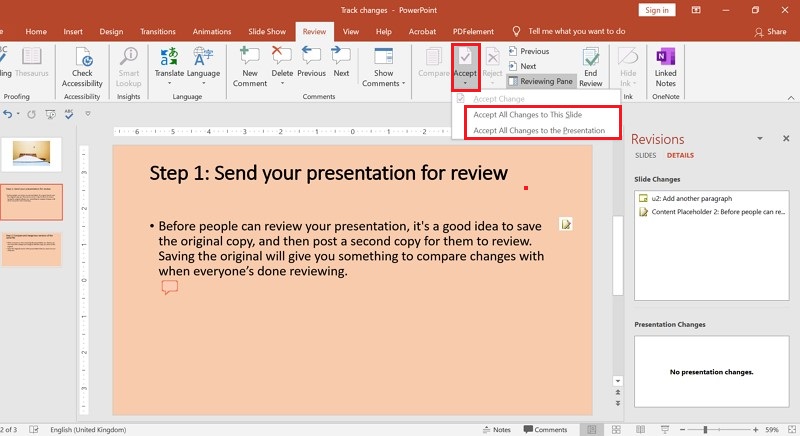 How to Track Changes in PowerPoint
