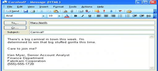 Professional Outlook Signature Template