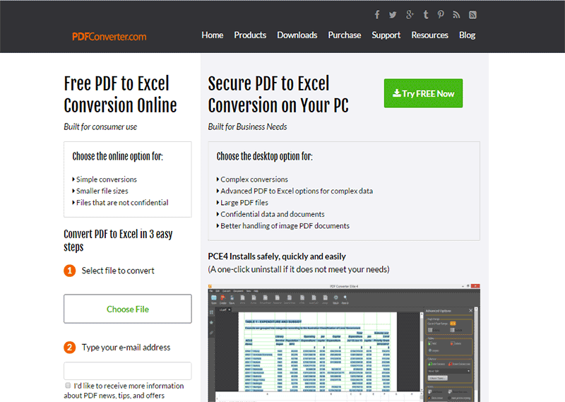 Free Pdf Excel Conversion